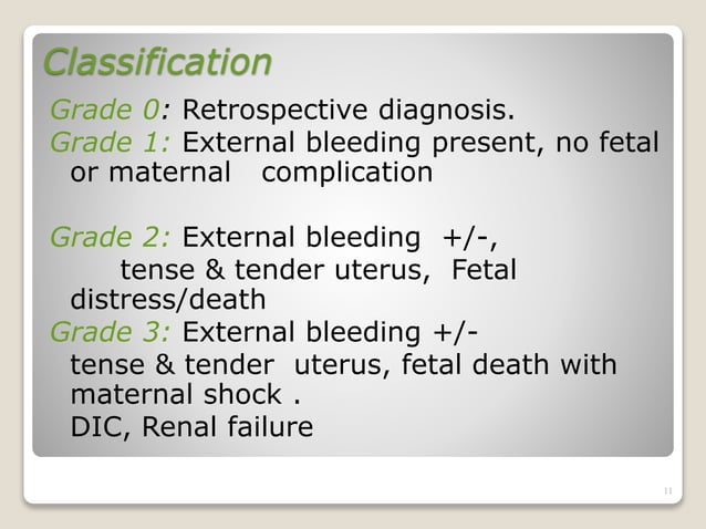 Abruptio placenta- Define, cause, sign and symptoms, Risk Factors ...