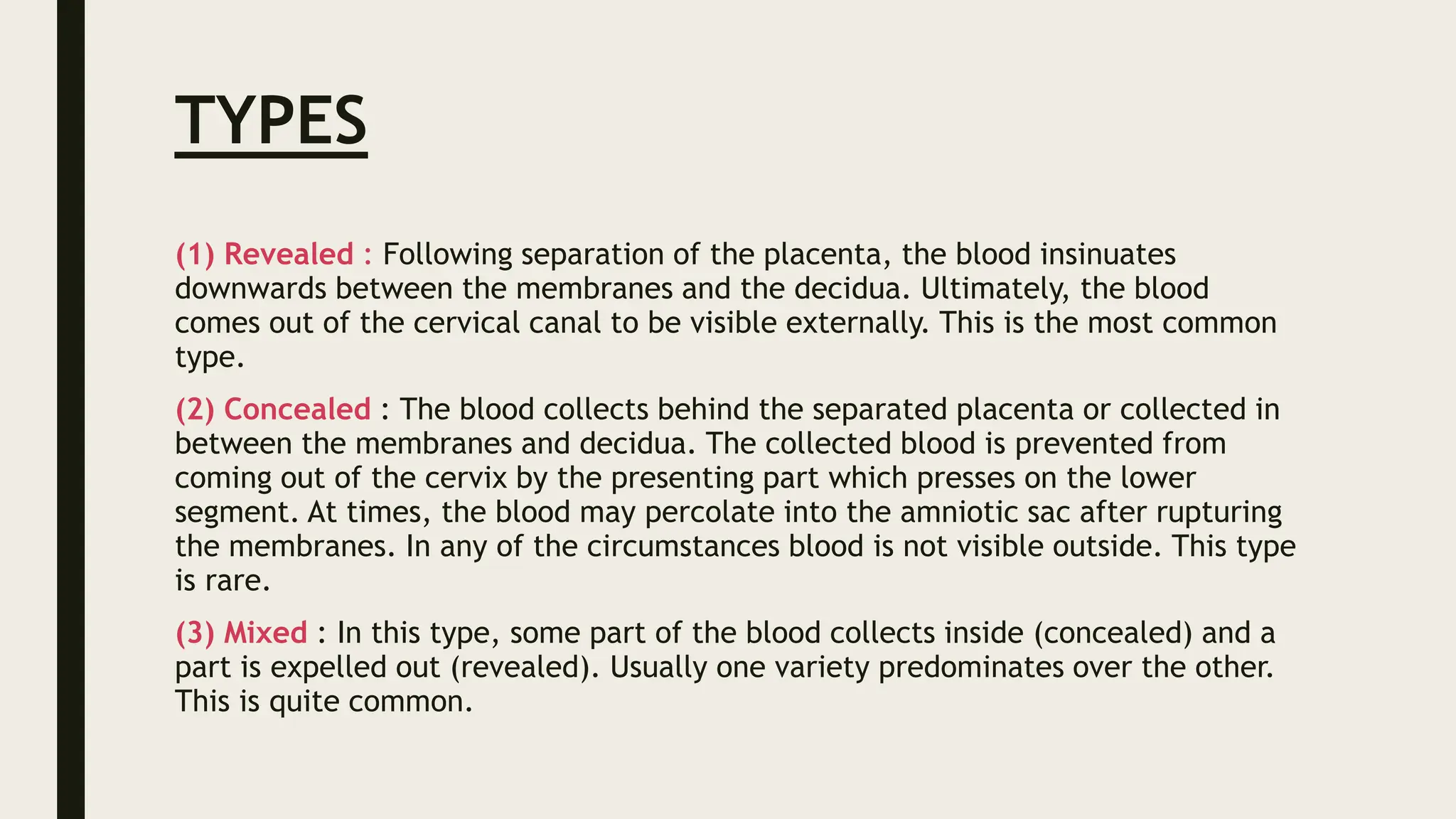 Antepartum Haemorrhage: Abruptio Placenta | PPT