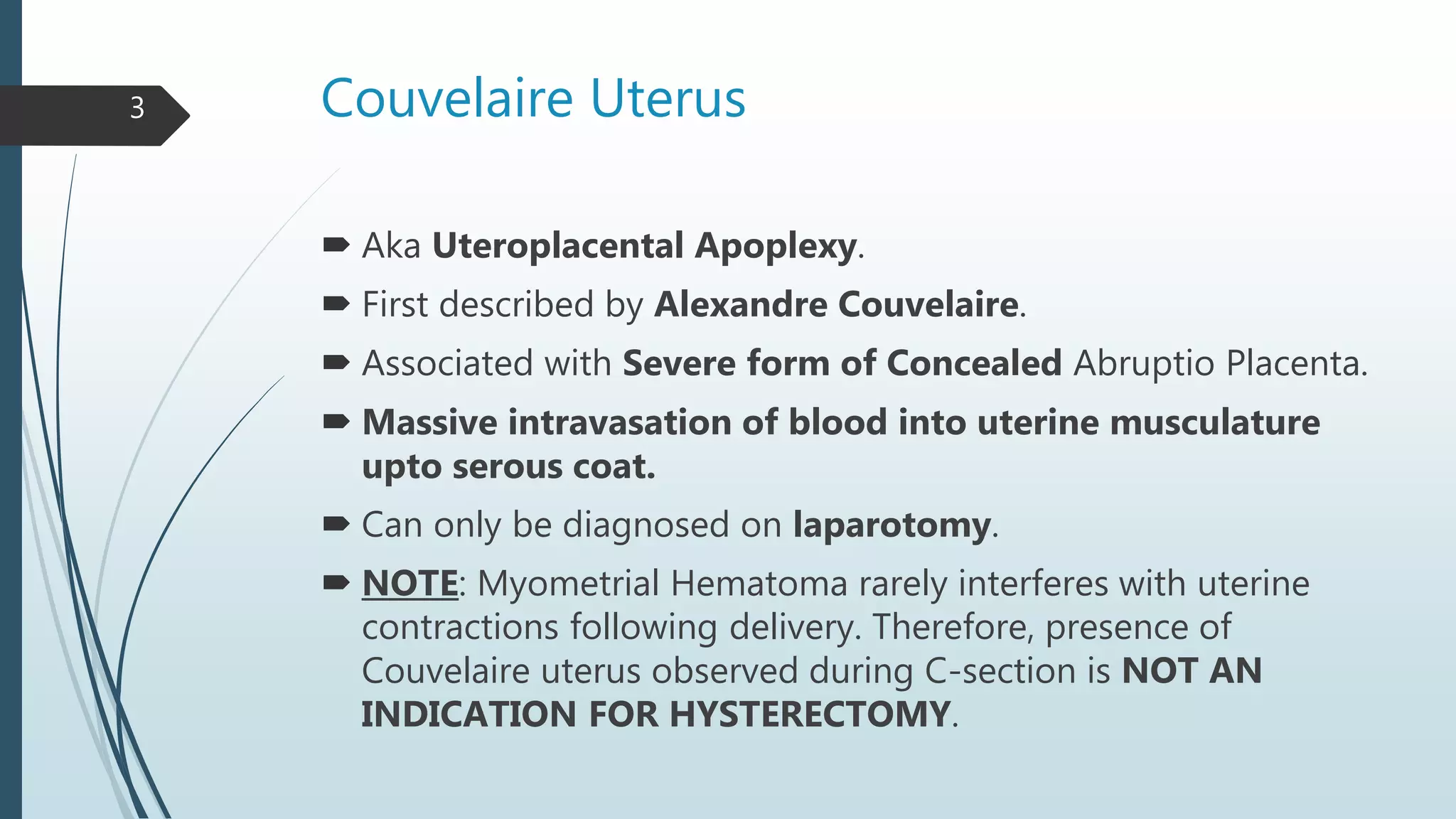 Abruptio placenta clinical features | PPTX