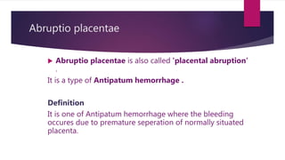 Abruptio placentae | PPT
