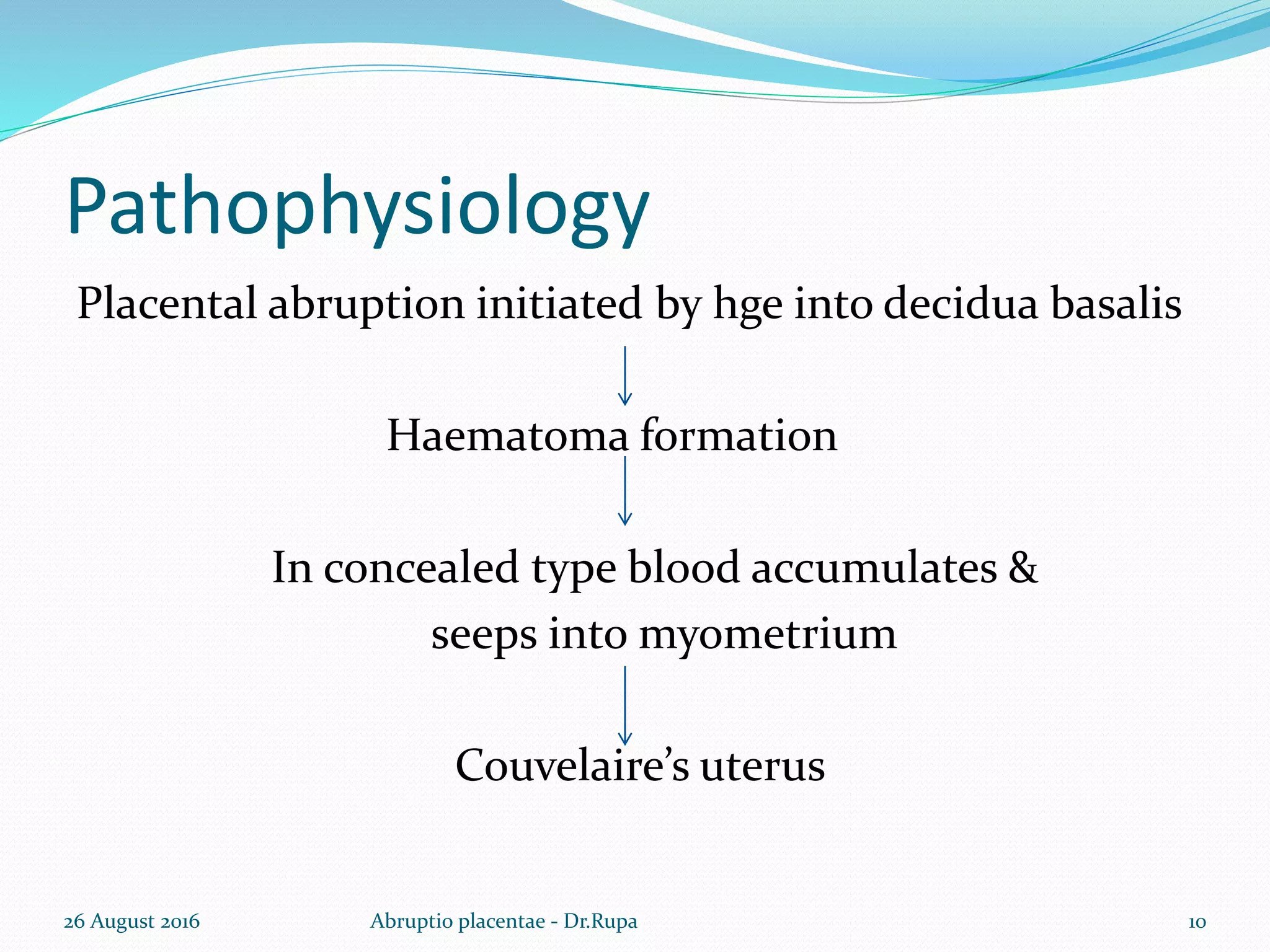 Abruptio placentae | PPTX