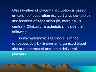Abruptio placenta vld | PPT