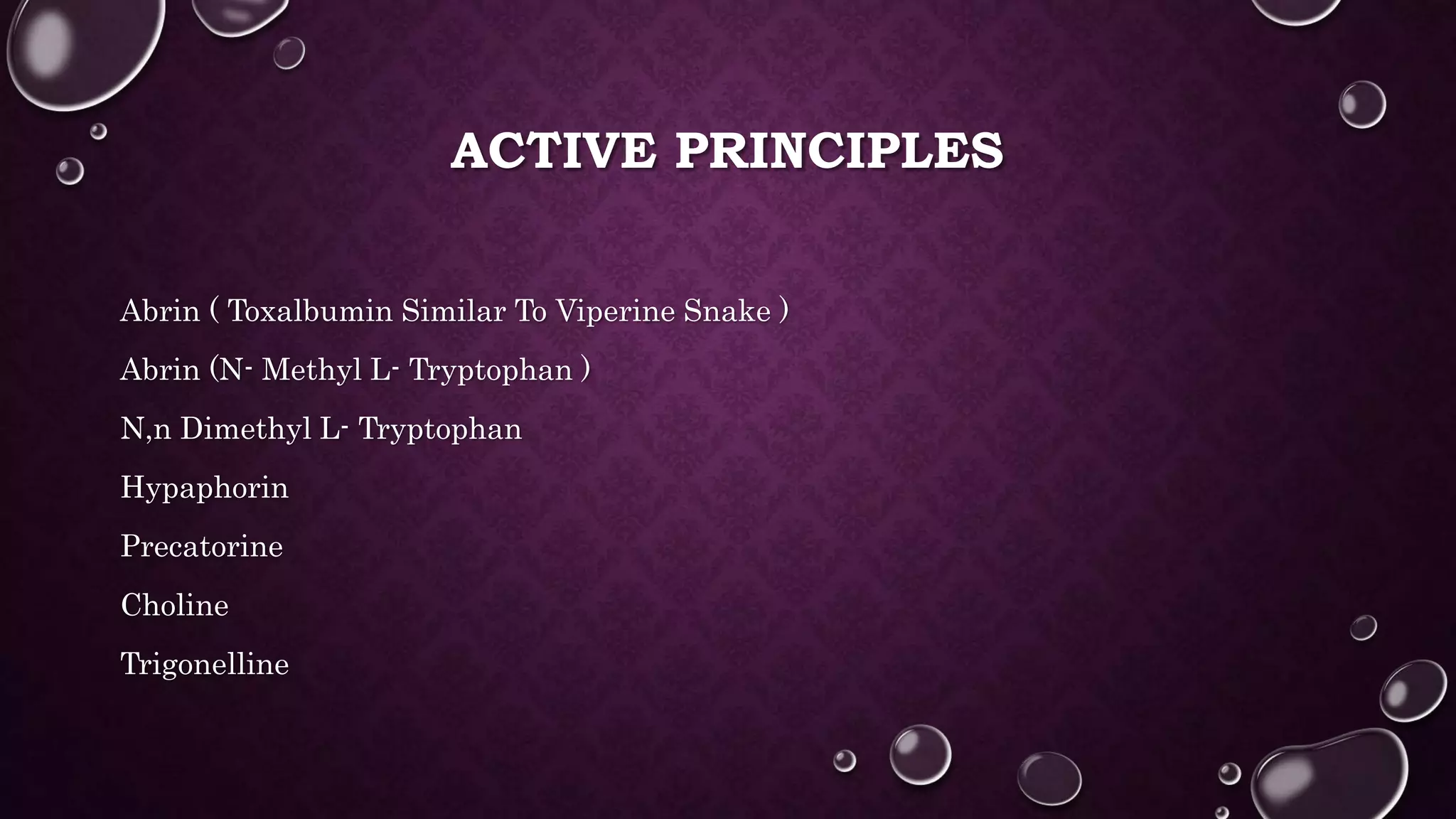 Abrus precatorius | PPTX