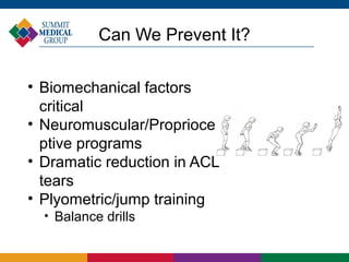 The Treatment of ACL Tears | PPT