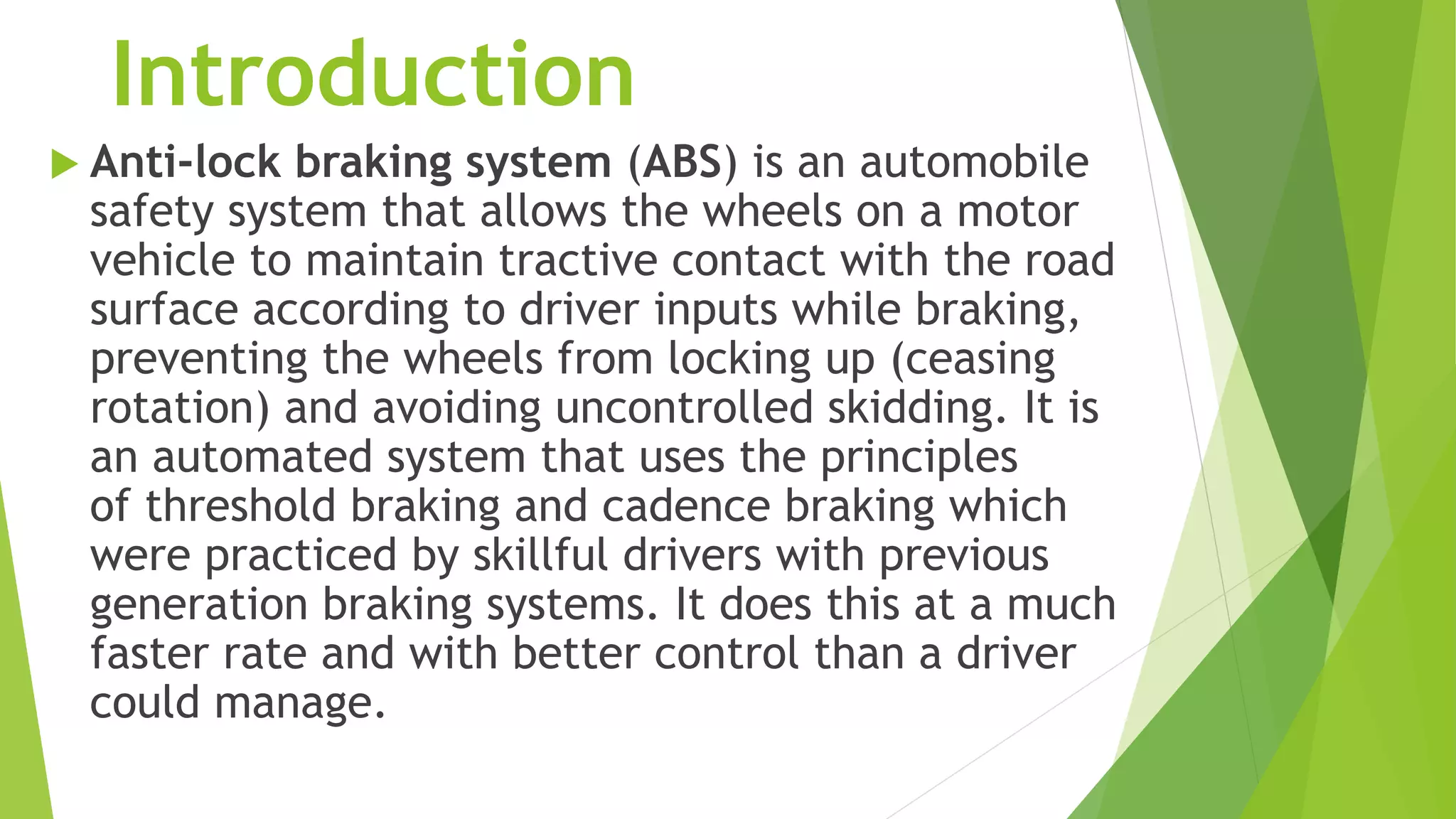 Anti breaking system | PPTX