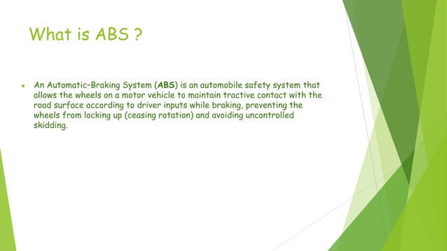 Automatic Breaking System | PPTX