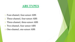 ANTILOCK BRAKE SYSTEM | PPTX