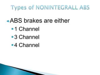 Anti lock braking system | PPTX
