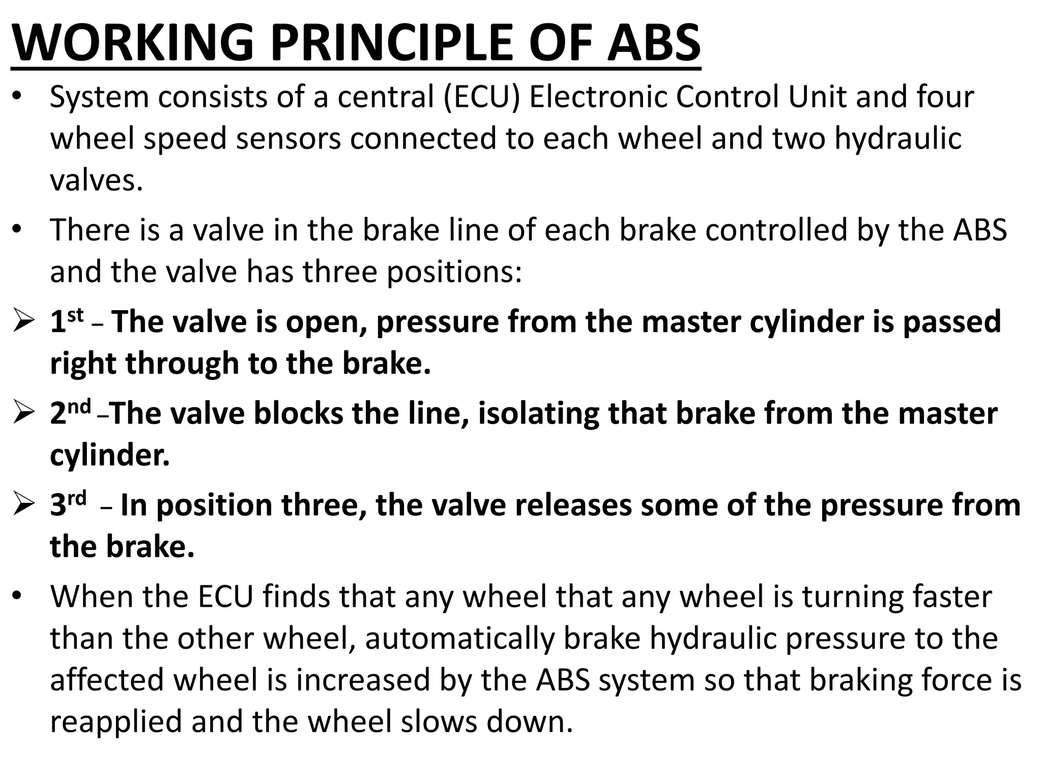 Antilock braking system (ABS) | PPTX