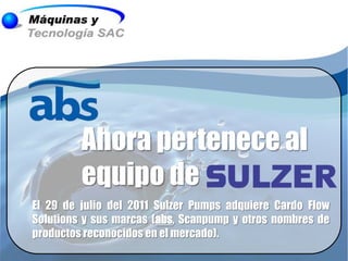 Sulzer abs - tratamiento de aguas residuales en redes de saneamiento | PPTX