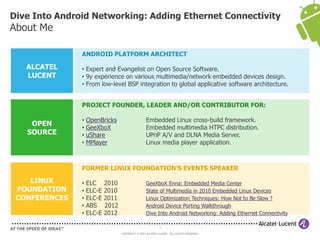 ABS 2013: Dive into Android Networking - Adding Ethernet Connectivity | PDF