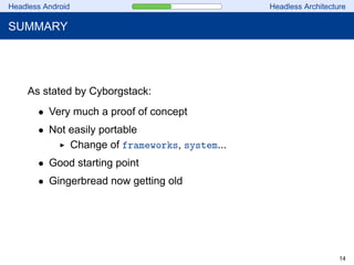 Headless Android Strikes Back! | PDF | Operating Systems | Computer ...