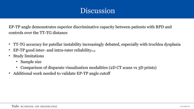 Tibial Tubercle Trochlear Groove Instability Risk | PPT