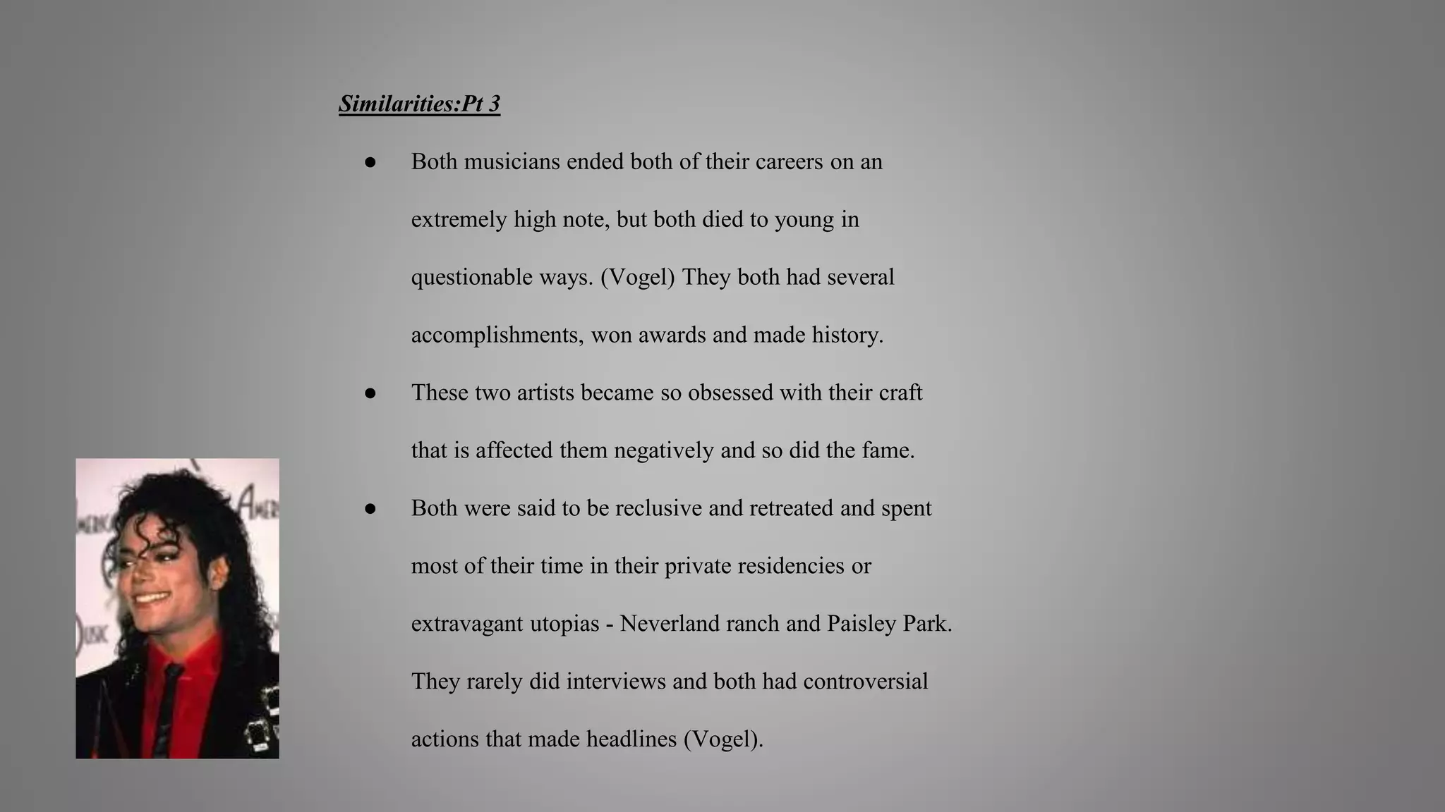 Jackson - MJ vs prince | PPTX