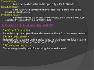 Abs(anti lock braking system) | PPTX | Performance Cars | Auto Type
