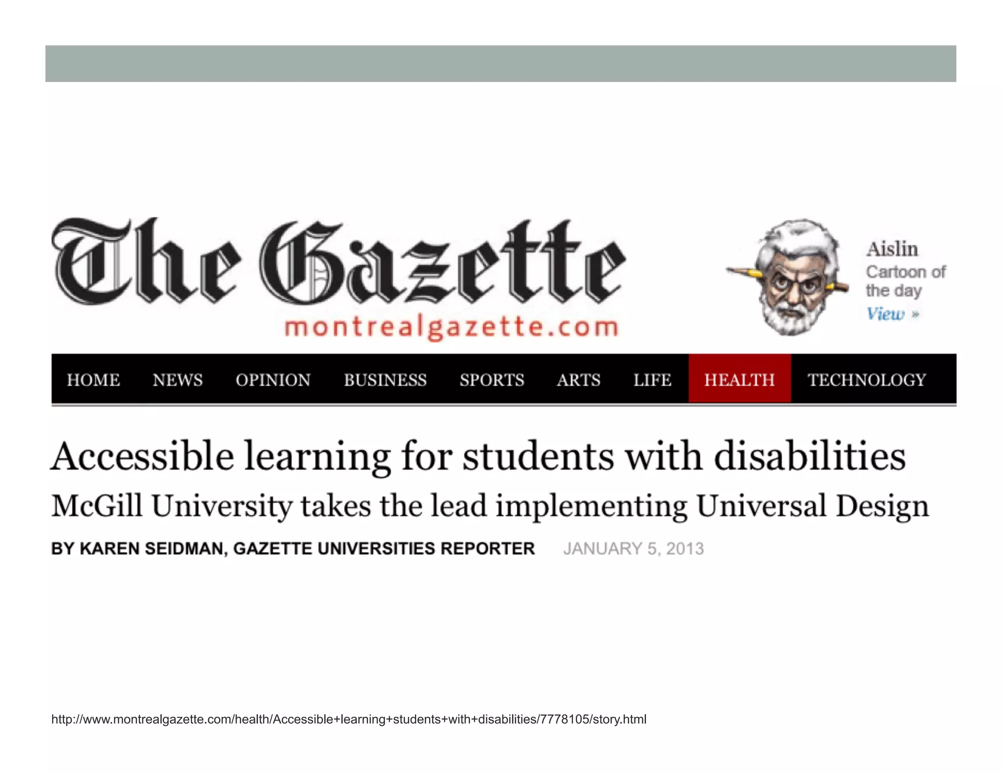 Universal Design in Health Libraries | PPT