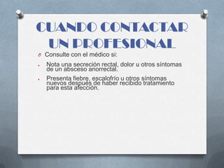 Prentacion Absceso anorrectal | PPT