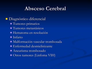 Absceso Cerebral | PPT