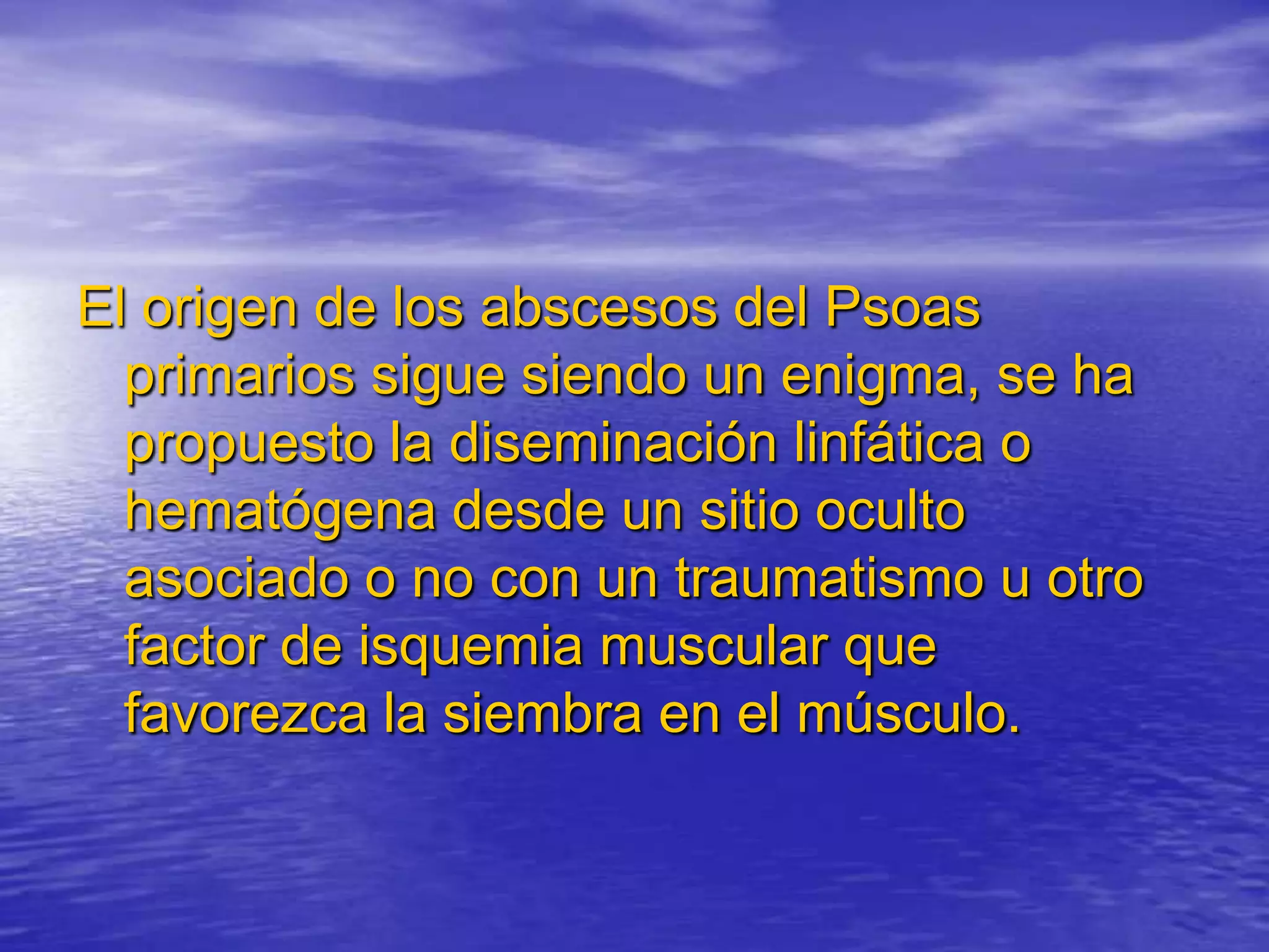 Absceso Del Psoas | PPT