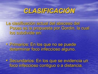 Absceso Del Psoas | PPTX