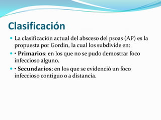 Absceso del psoas | PPTX