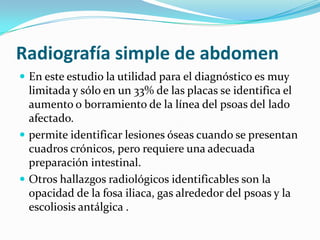 Absceso del psoas | PPTX