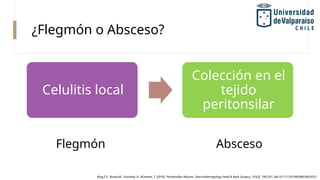 Absceso periamigdalino, revisión de la literatura | PPTX