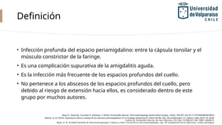 Absceso periamigdalino, revisión de la literatura | PPTX