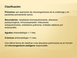 Absceso pulmonar | PPTX