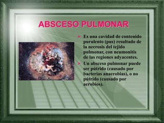 Absceso pulmonar | PPT