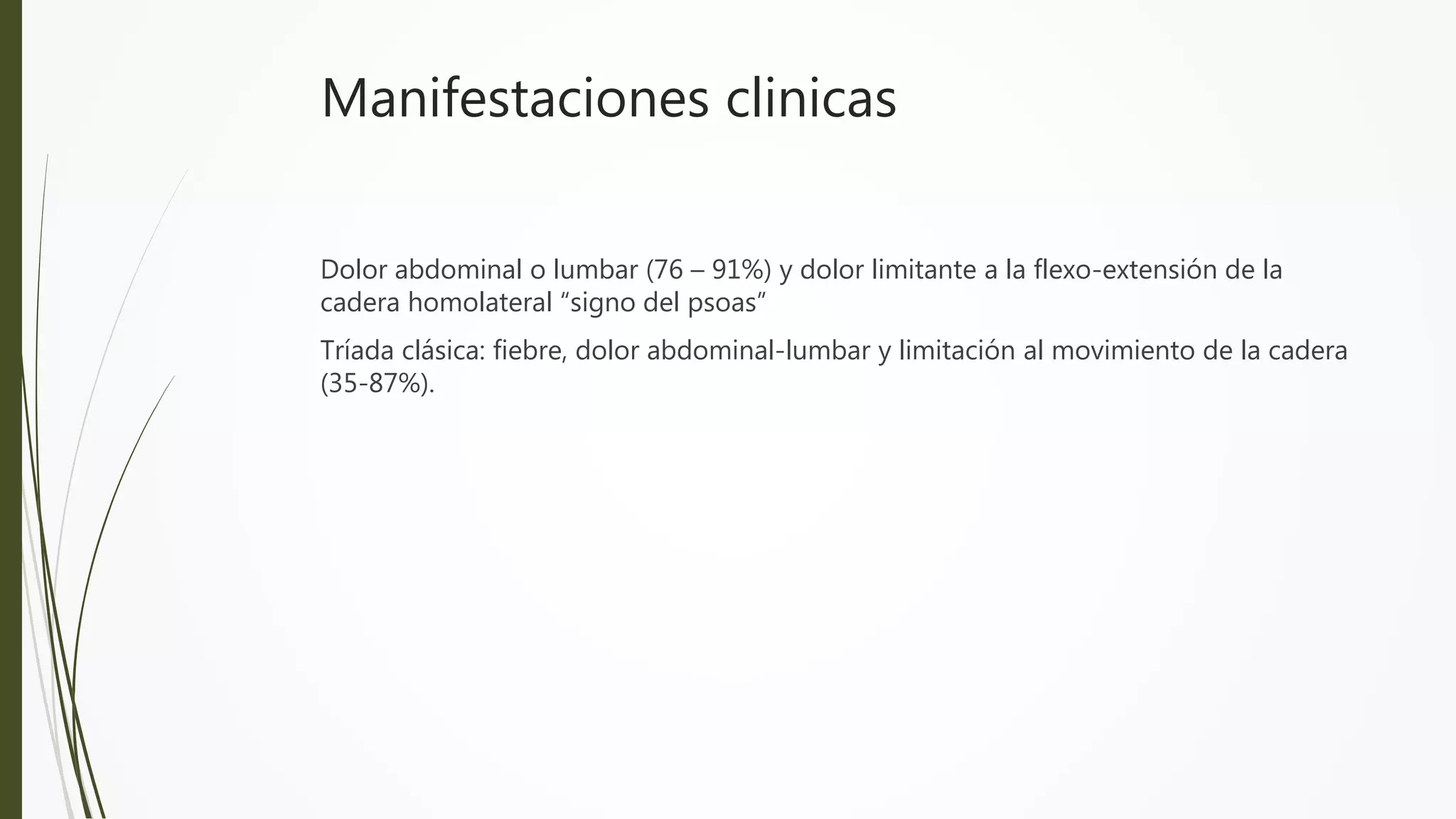 Abscesos del psoas | PPT