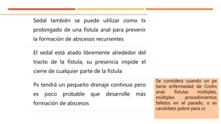 Abscesos, fistulas perianales y quiste pilonidal | PPTX