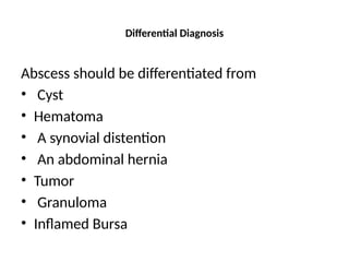 ABSCESS effects , causes, and management | PPTX