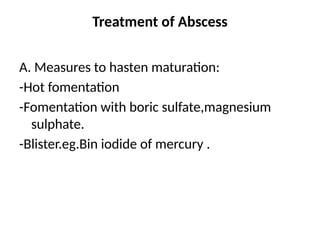 ABSCESS effects , causes, and management | PPTX
