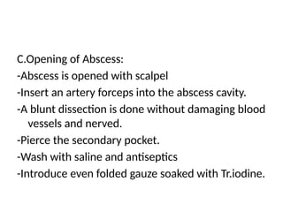 ABSCESS effects , causes, and management | PPTX
