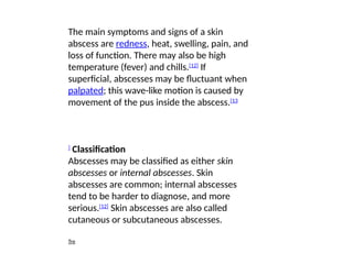 ABSCESS effects , causes, and management | PPTX