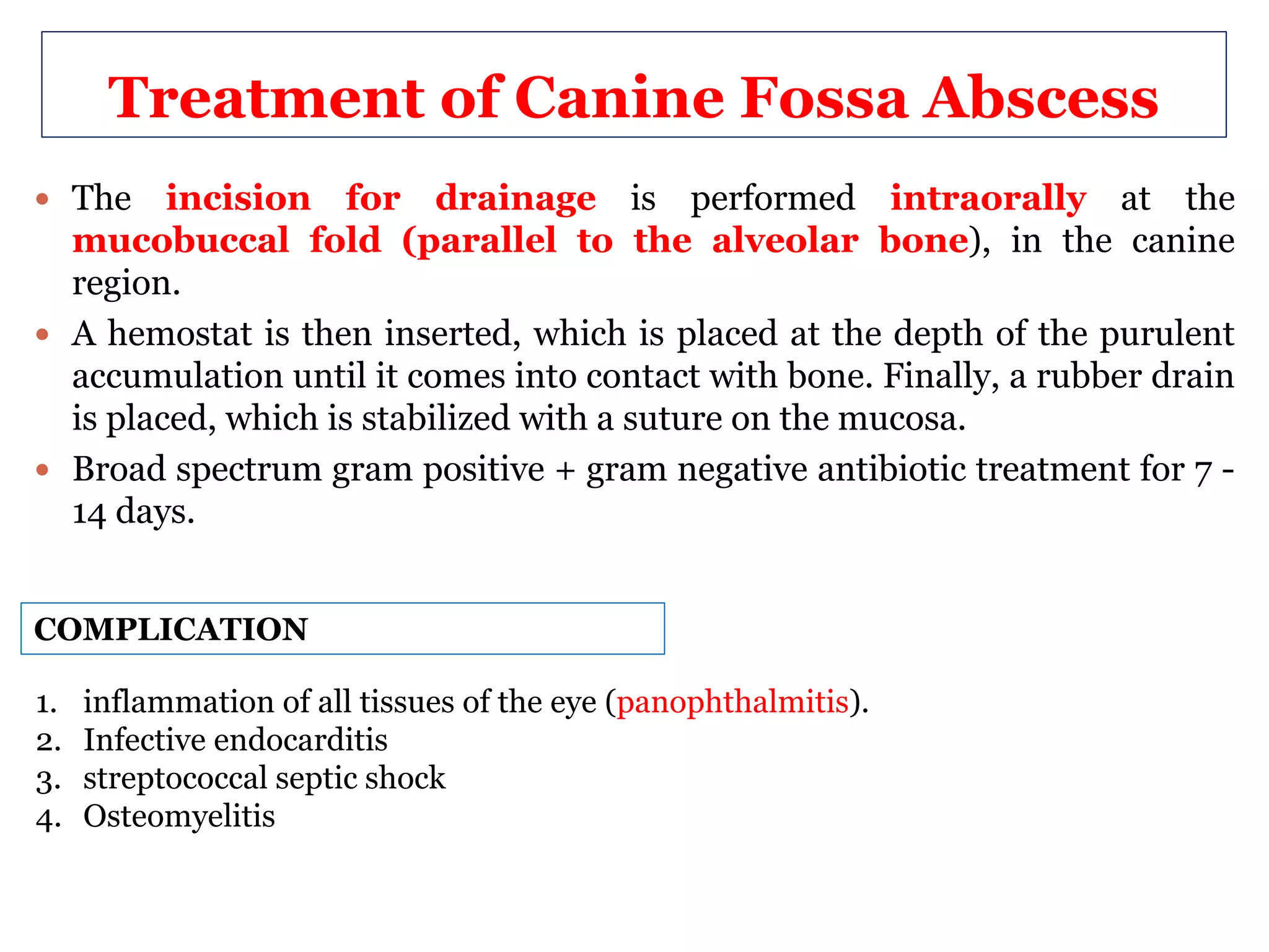 Abscess oral maxillo-presentation | PPTX