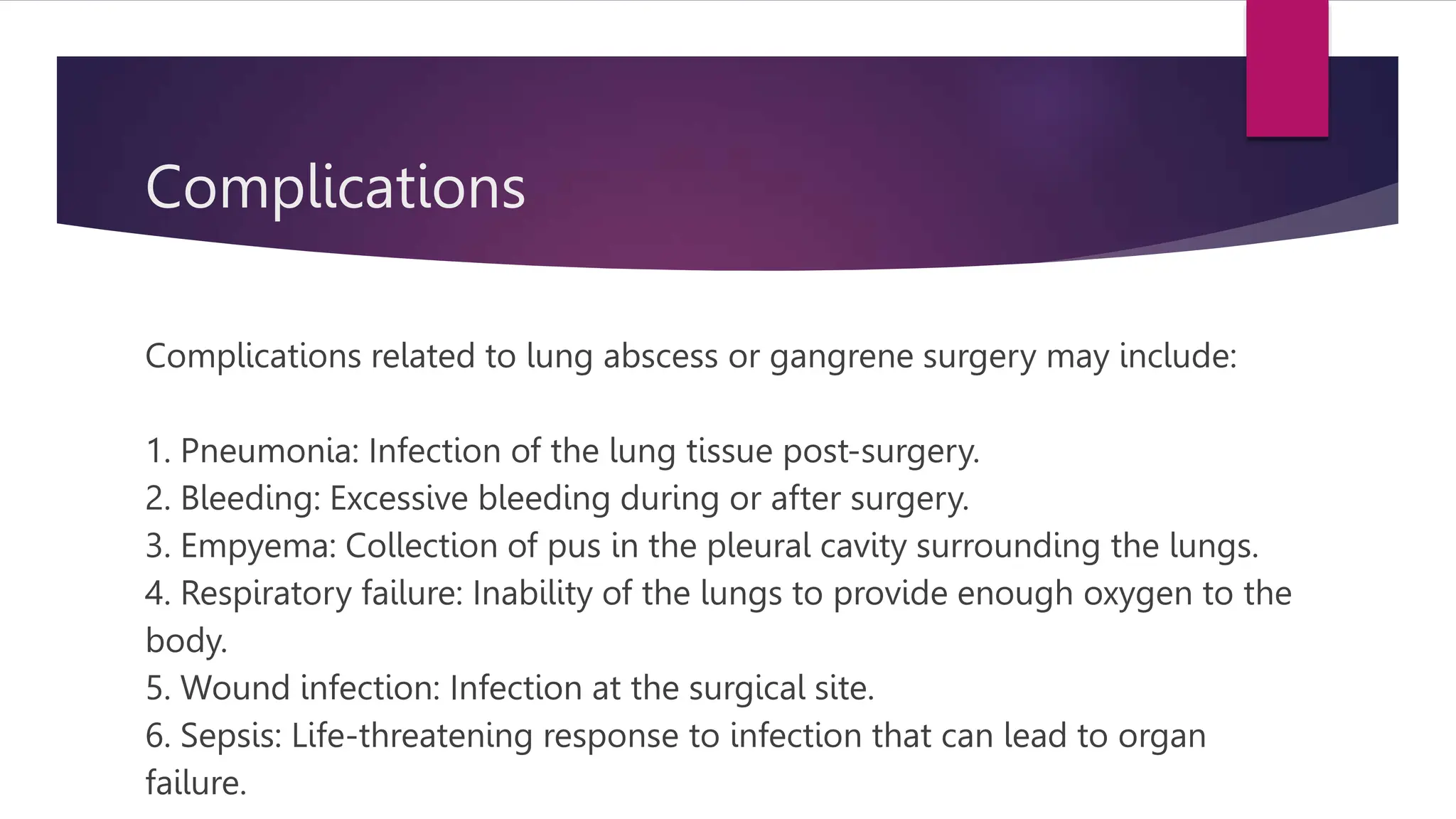 Abscess and Gangrene of the Lung: Understanding and Managing Pulmonary ...