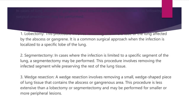 Abscess and Gangrene of the Lung: Understanding and Managing Pulmonary ...