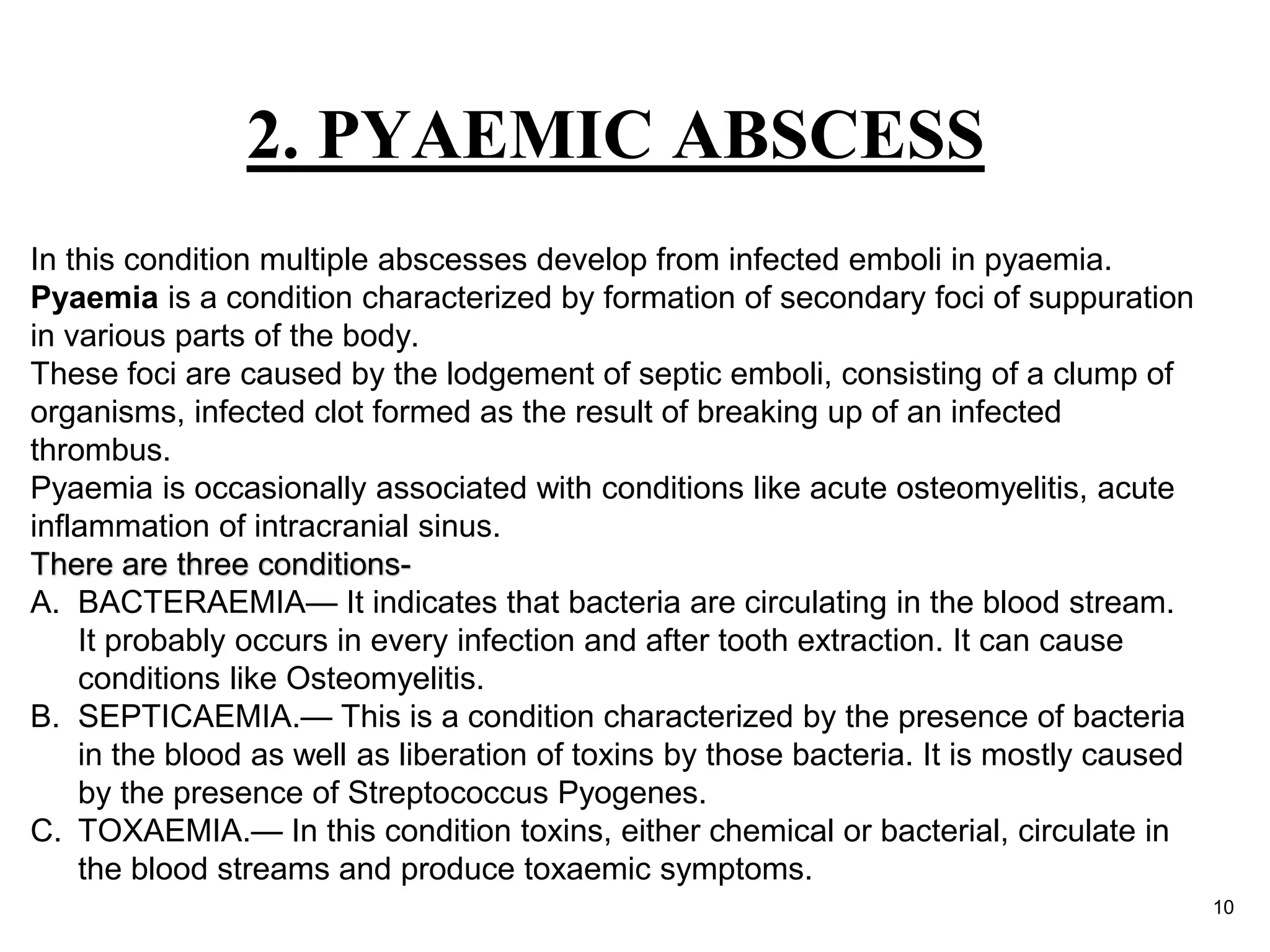 Abscess and its types, treatment . SINUS and its types | PPT