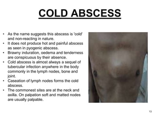 Abscess and its types, treatment . SINUS and its types | PPT