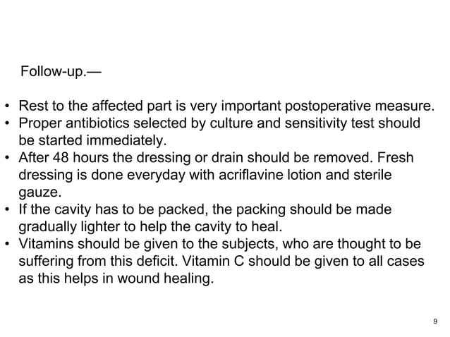 Abscess and its types, treatment . SINUS and its types | PPT