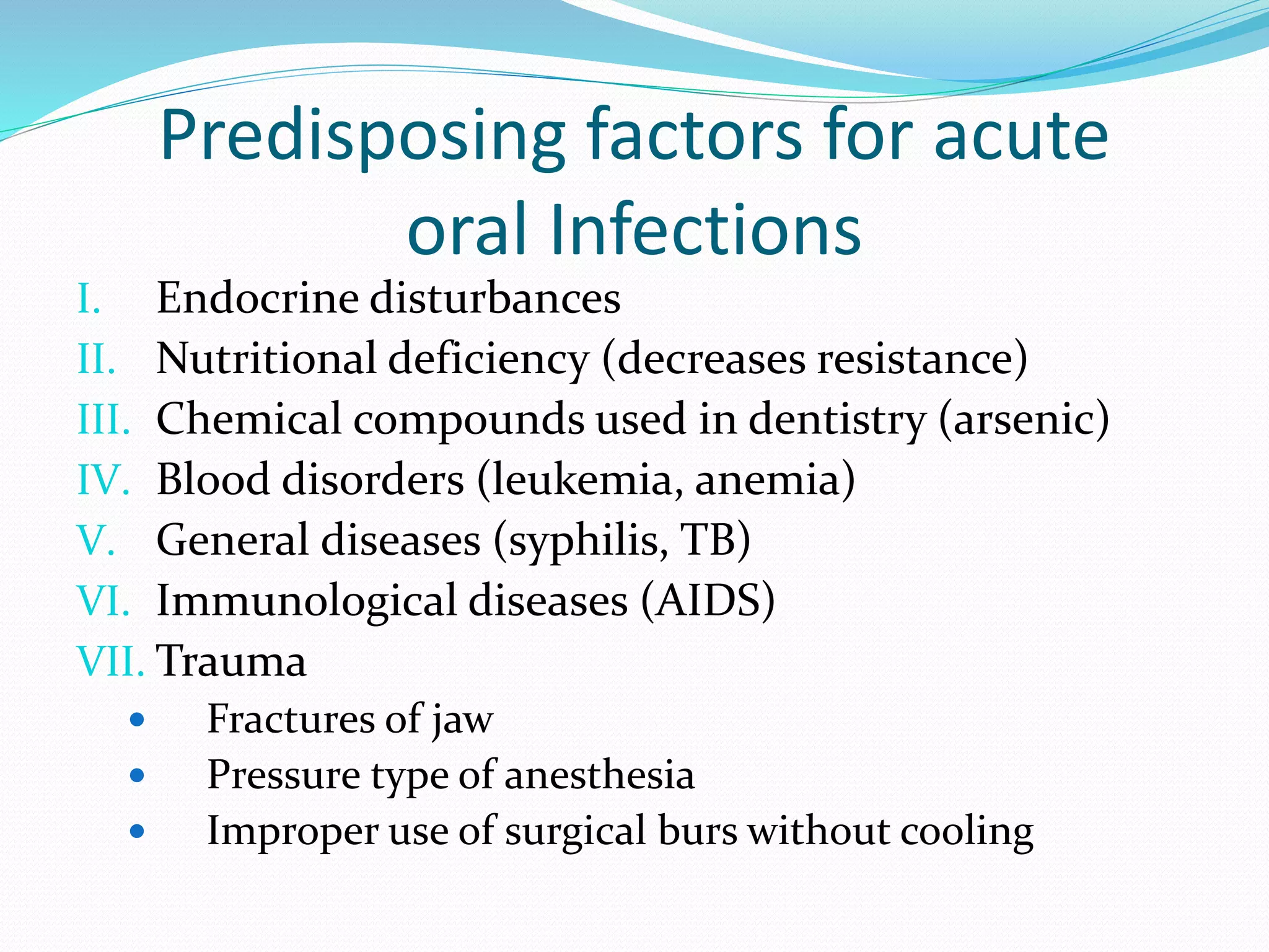 Abscess and phlegmon in maxillofacial region odontogenic infections- | PPSX