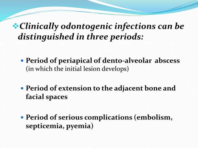 Abscess and phlegmon in maxillofacial region odontogenic infections- | PPSX