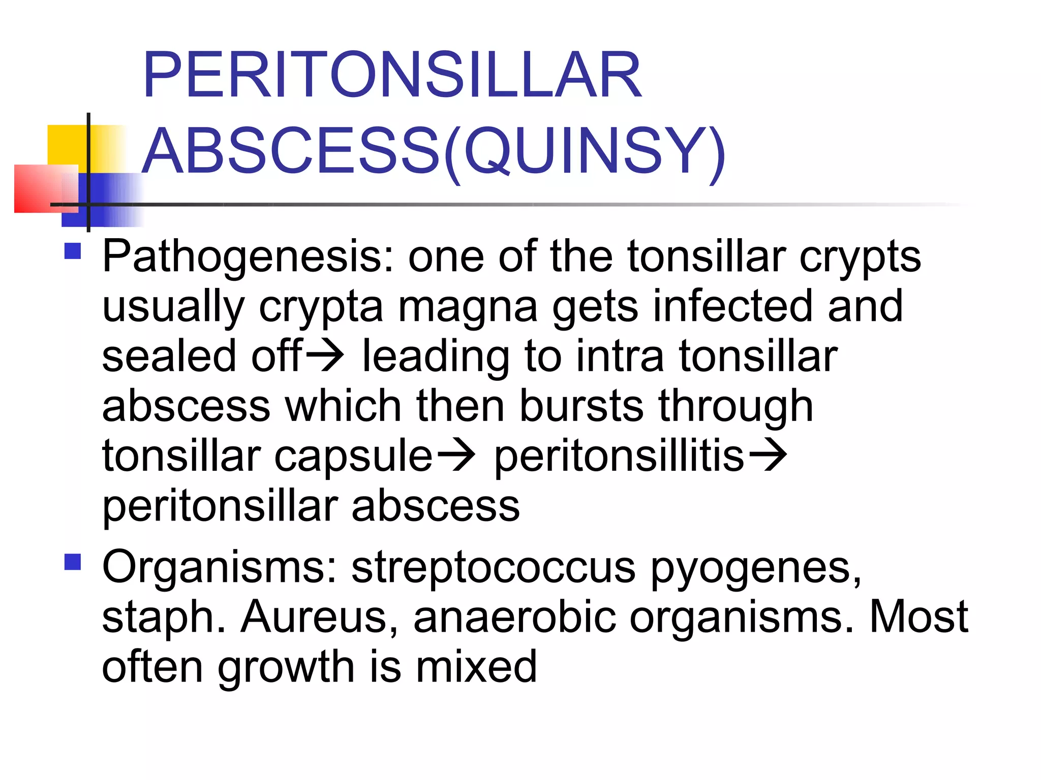 Abscesses in relation to pharynx | PPT
