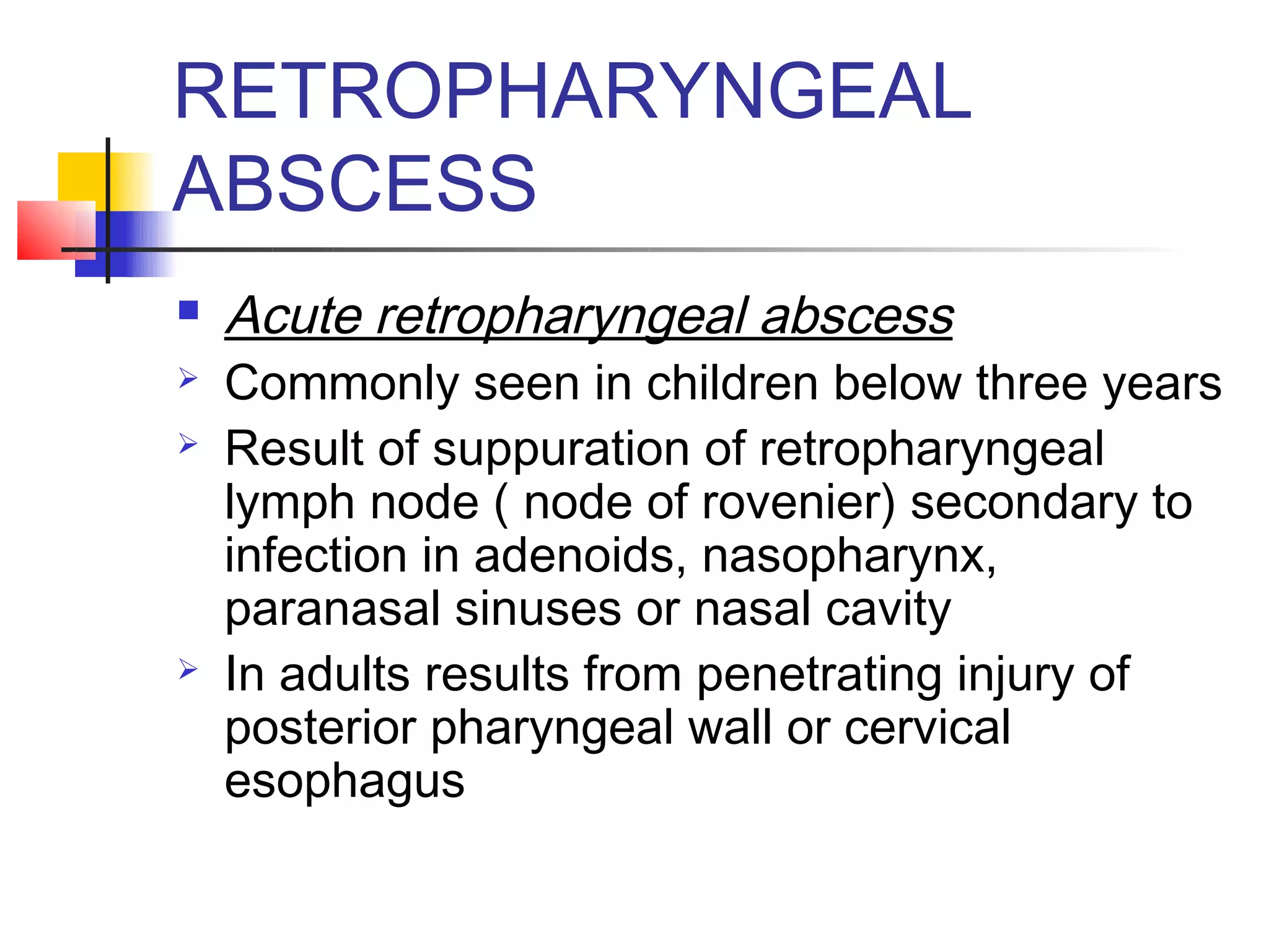 Abscesses in relation to pharynx | PPT