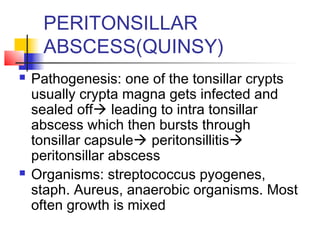 Abscesses in relation to pharynx | PPT