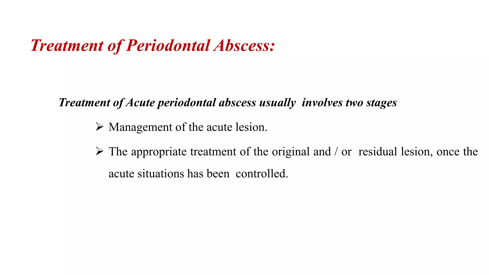 Abscesses of the periodontium | PPT