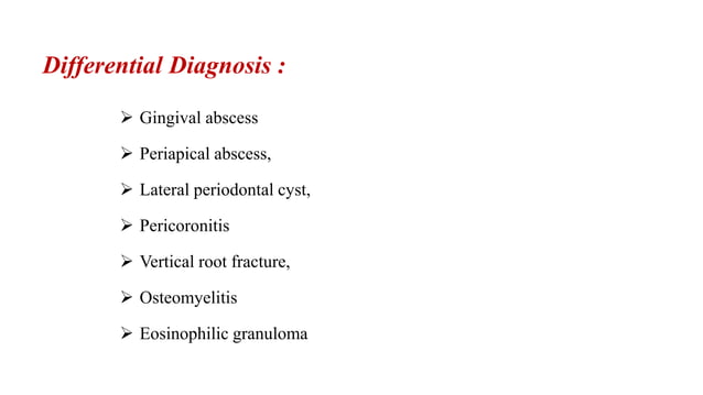 Abscesses of the periodontium | PPT