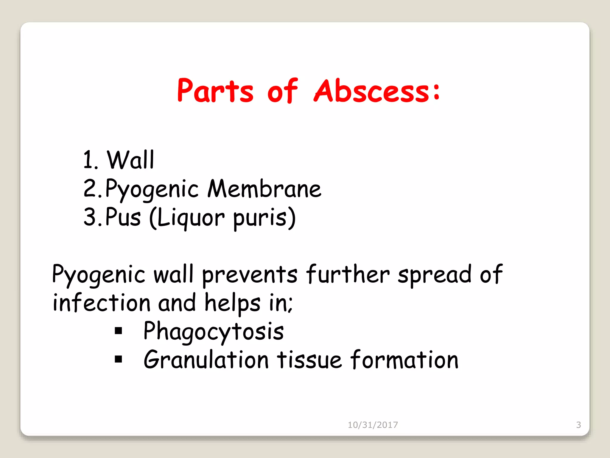 Abscess hematoma & maggot wound | PPTX